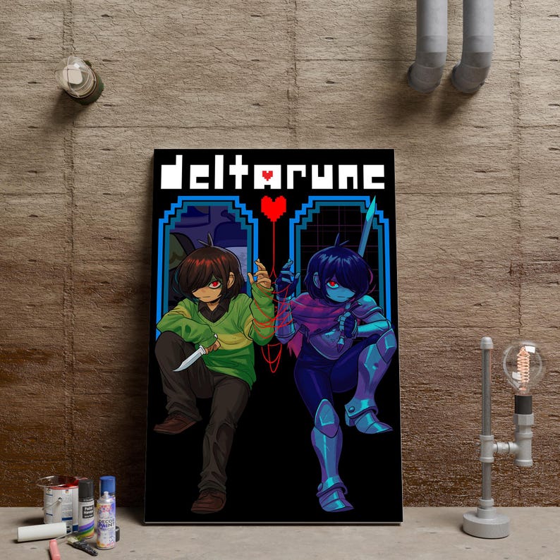 Deltarune Poster, Kris Wall Art, Gamer Room Decor, Video Game Wall ...