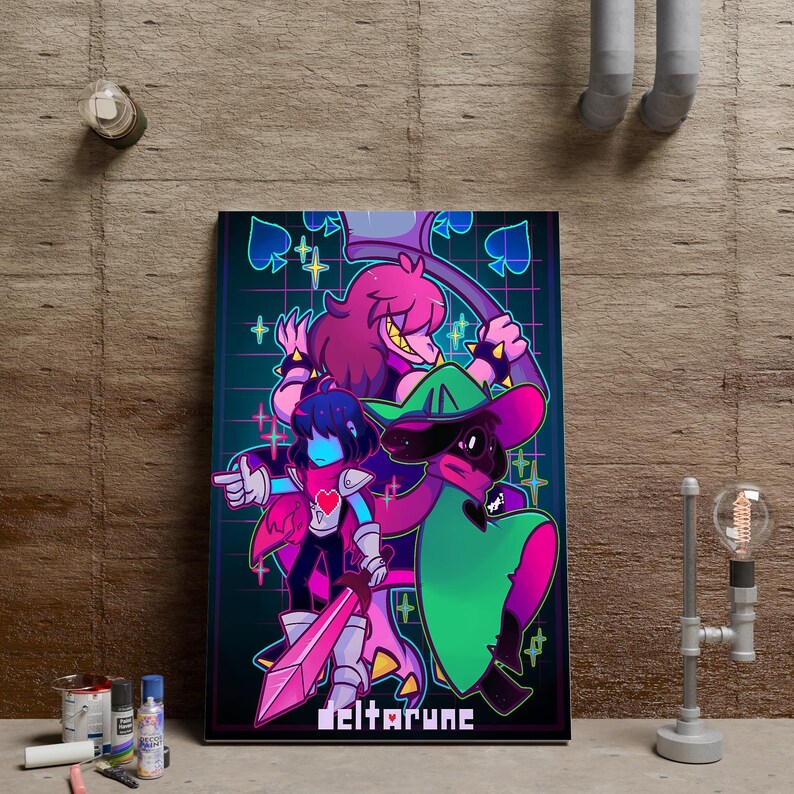 Deltarune Poster, Kris Wall Art, Gamer Room Decor, Video Game Wall ...