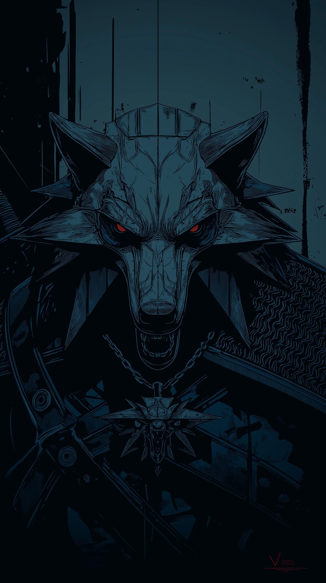 Witcher Minimalist Wallpaper: 8 Clean Icon 4K Designs (digital Download ...