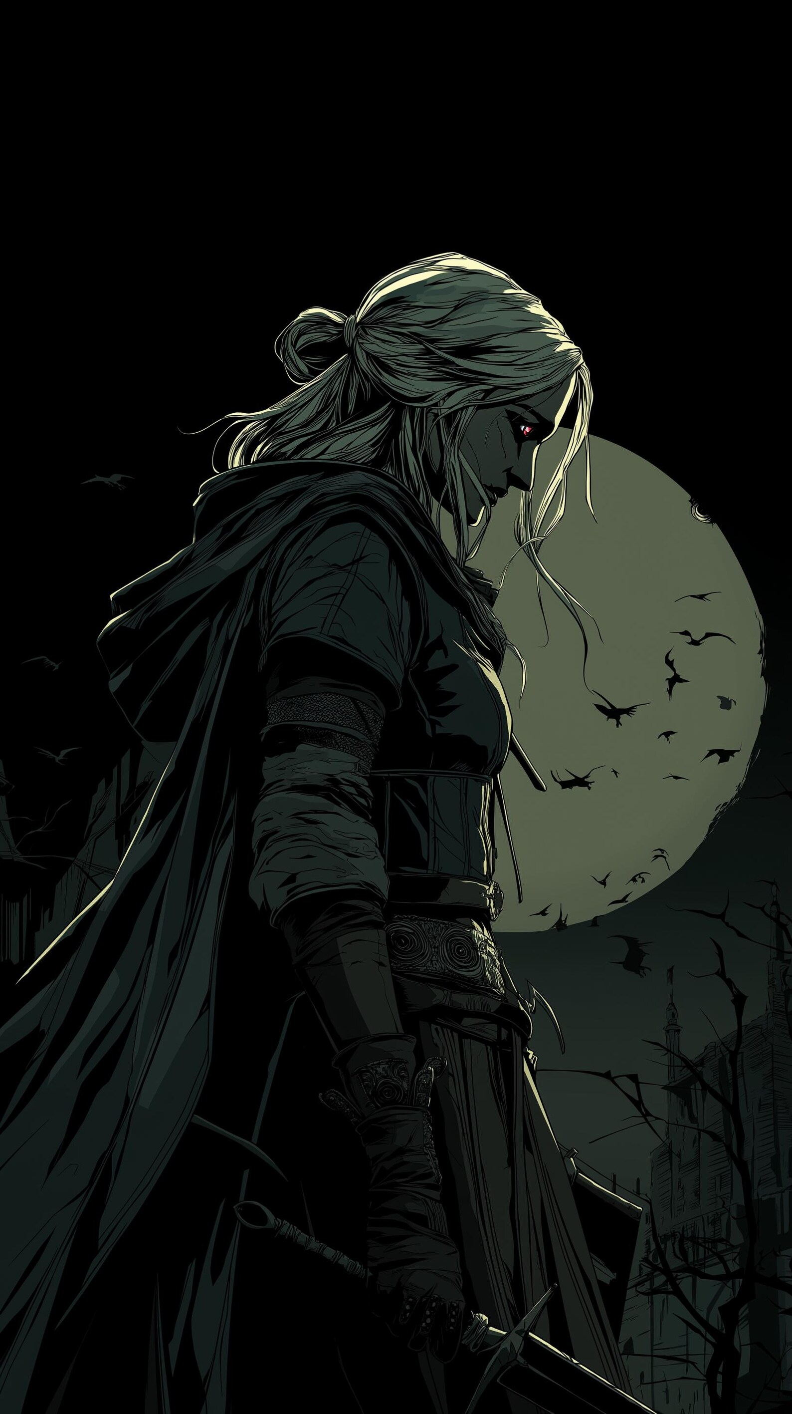 Witcher Minimalist Wallpaper: 8 Clean Icon 4K Designs (digital Download ...