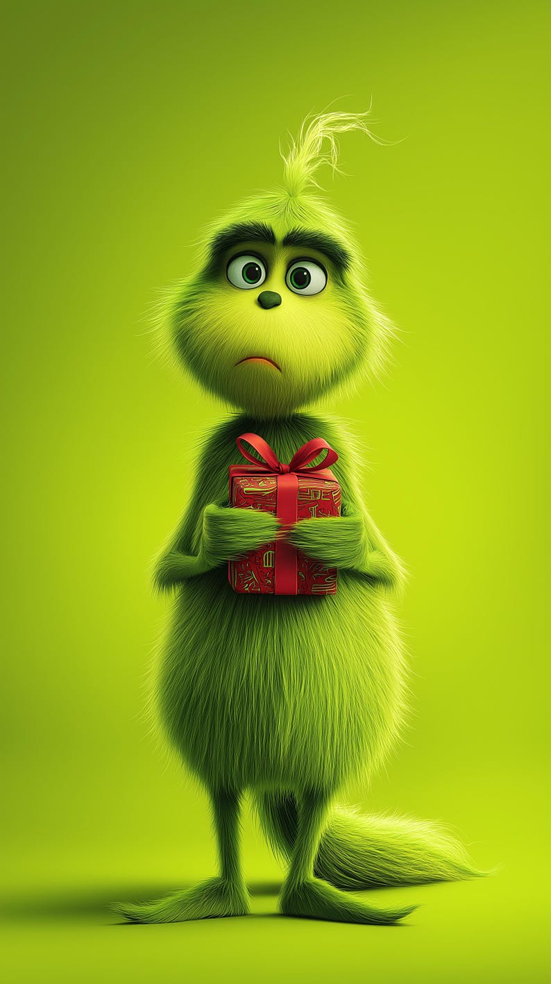 Grinch Mobile Wallpapers: 6 Character Portraits - 4K Digital Download ...