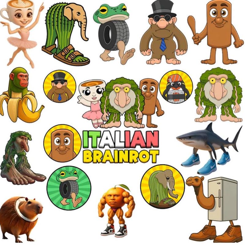 Italian Brainrot Cards - Etsy