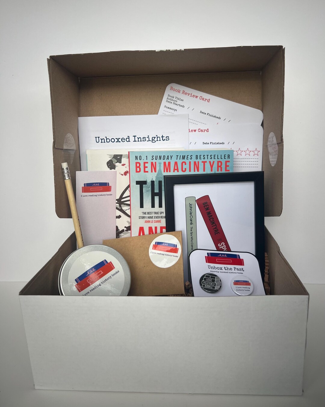 Spying Book Box: Historical Fact and Fiction- Curated Gift Set - Etsy UK