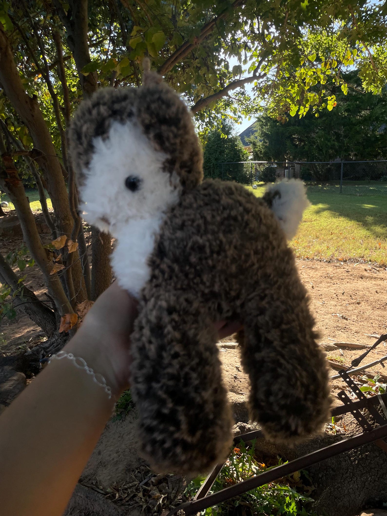 Adorable Fluffy Crochet Baby Deer Fawn Stuffy!