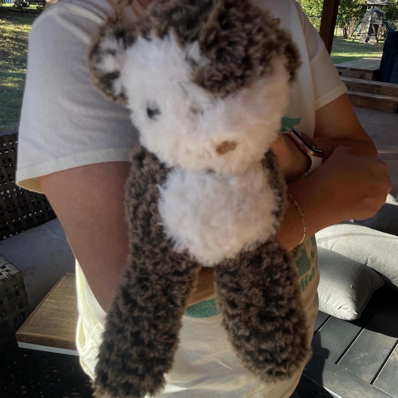 Adorable Fluffy Crochet Baby Deer Fawn Stuffy!