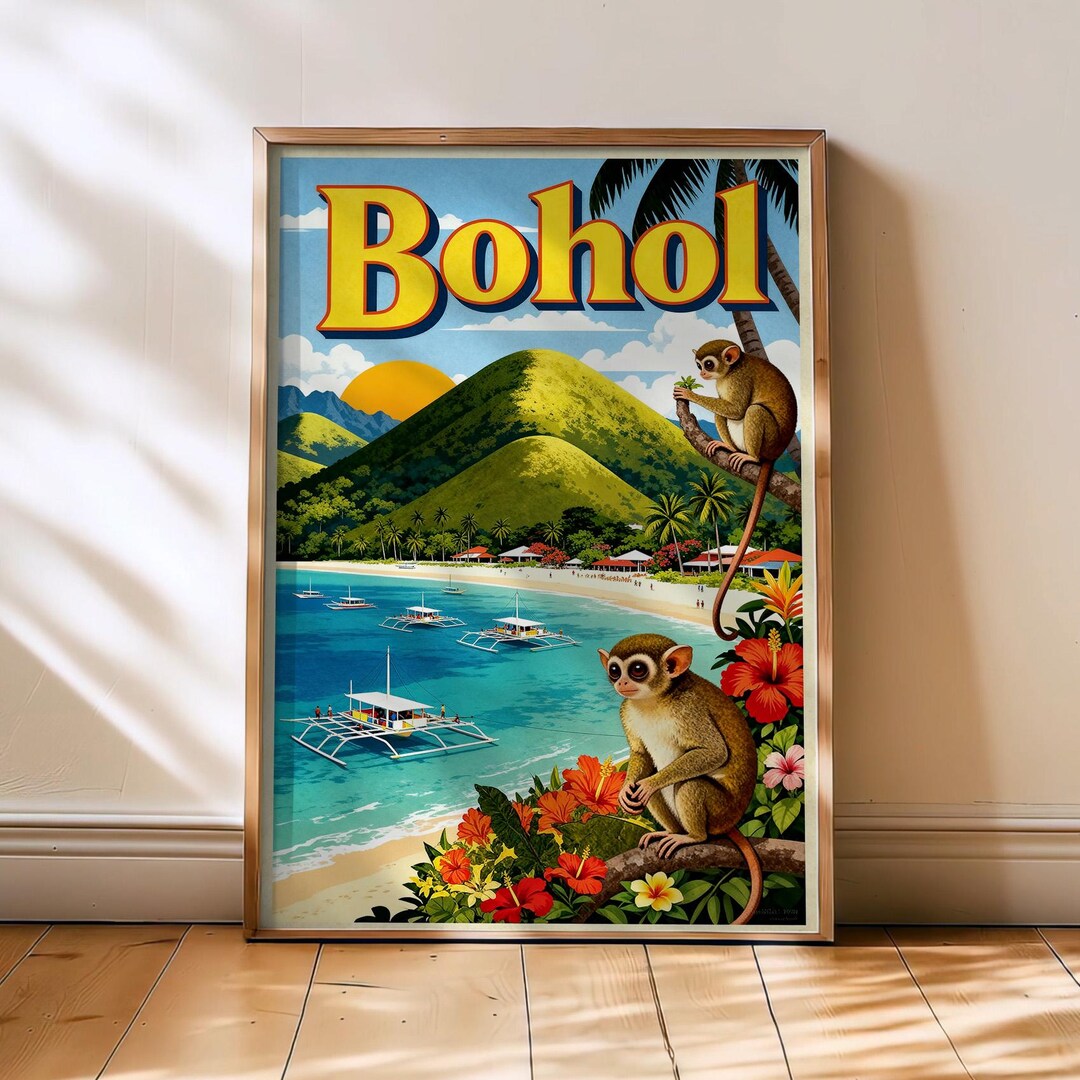 Bohol Print, Philippines Poster, Philippines Print, Bohol Poster ...