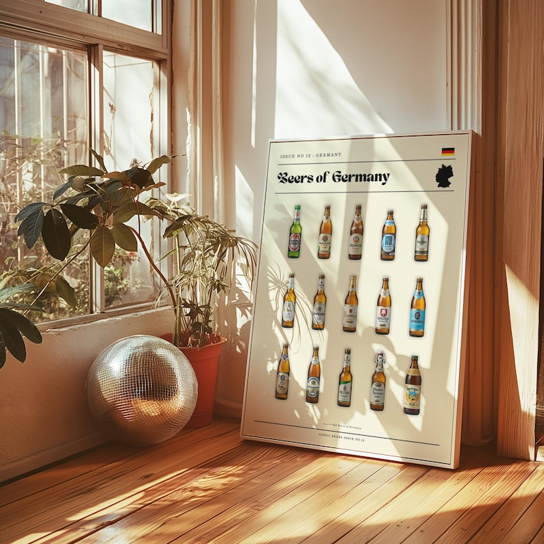 German Beer Poster – Germany Beers Print – Pilsner Becks Wall Art ...