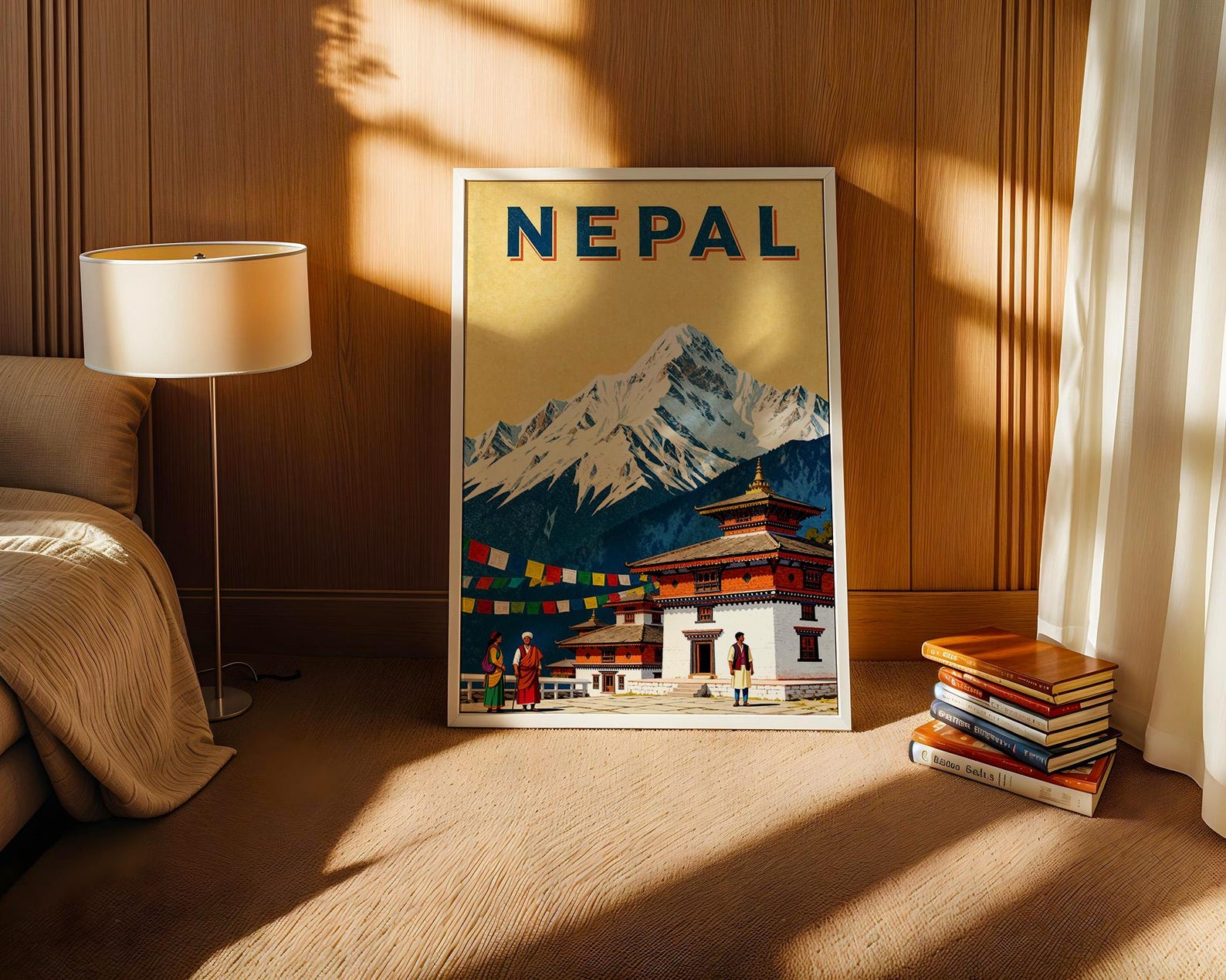 Nepal Travel Print, Nepal Poster, Nepal Travel Poster, Everest Poster ...