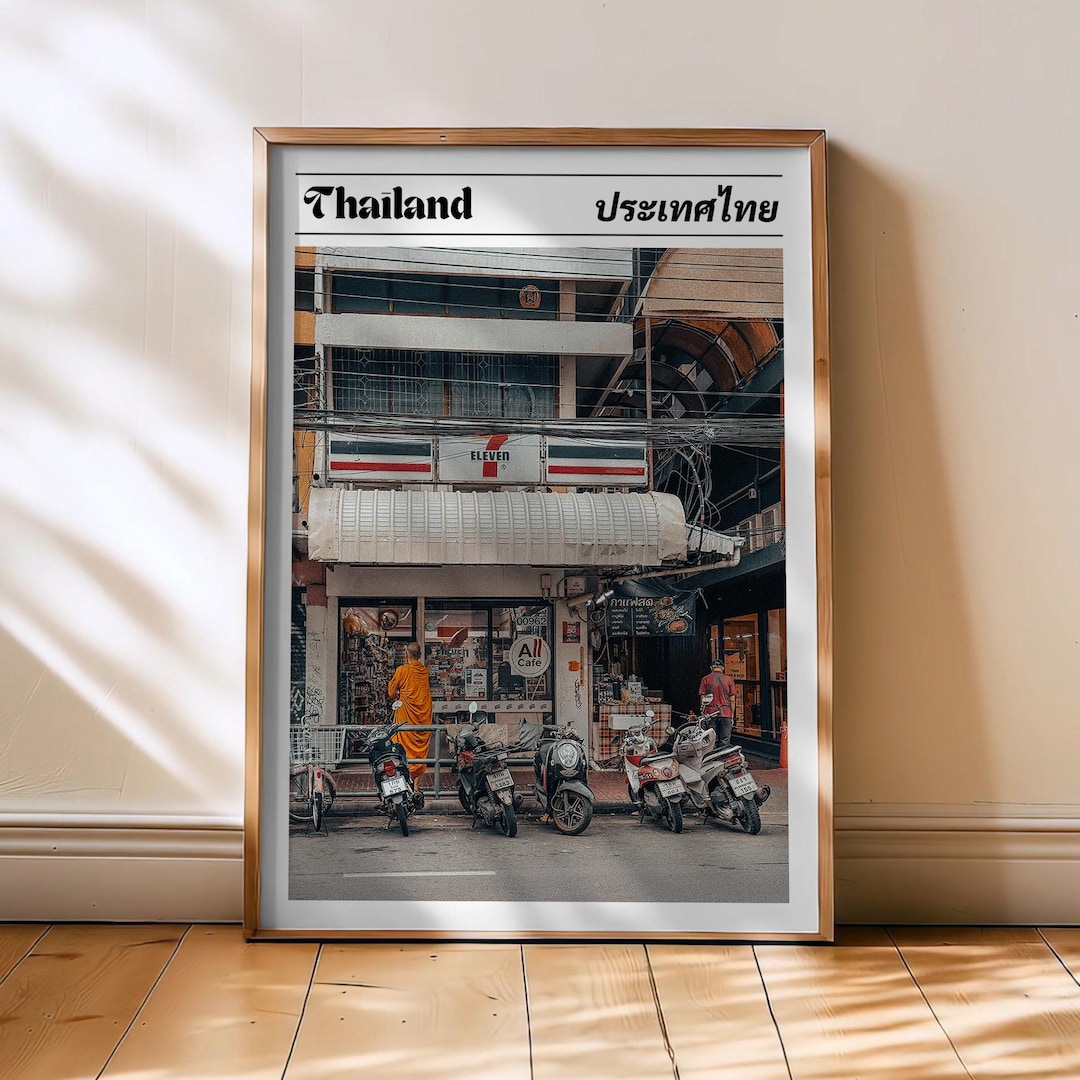 Thailand 7-eleven Print Poster, Thailand Wall Art, Photo Gift ...