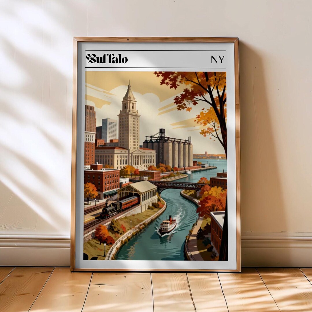 Buffalo Print, Buffalo Poster, Buffalo Wall Art, Buffalo Art Print ...