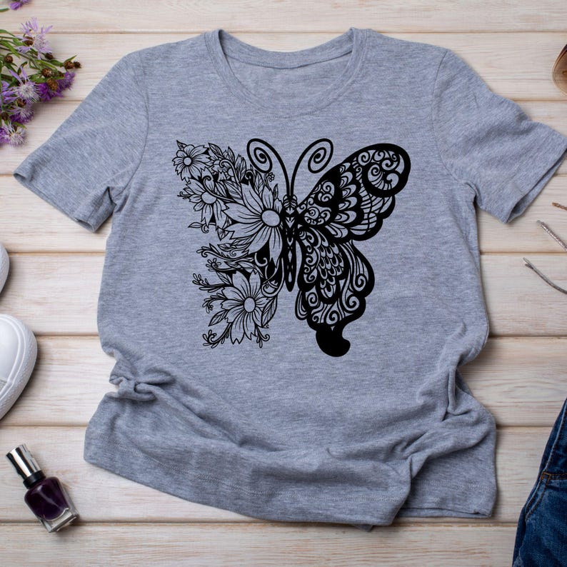 Floral Butterfly SVG Bundle, Cricut Cut Files (digital Download - Etsy
