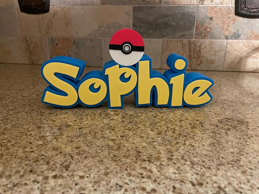 Pocket Monster Inspired Name Sign. Great Birthday Gift! - Etsy