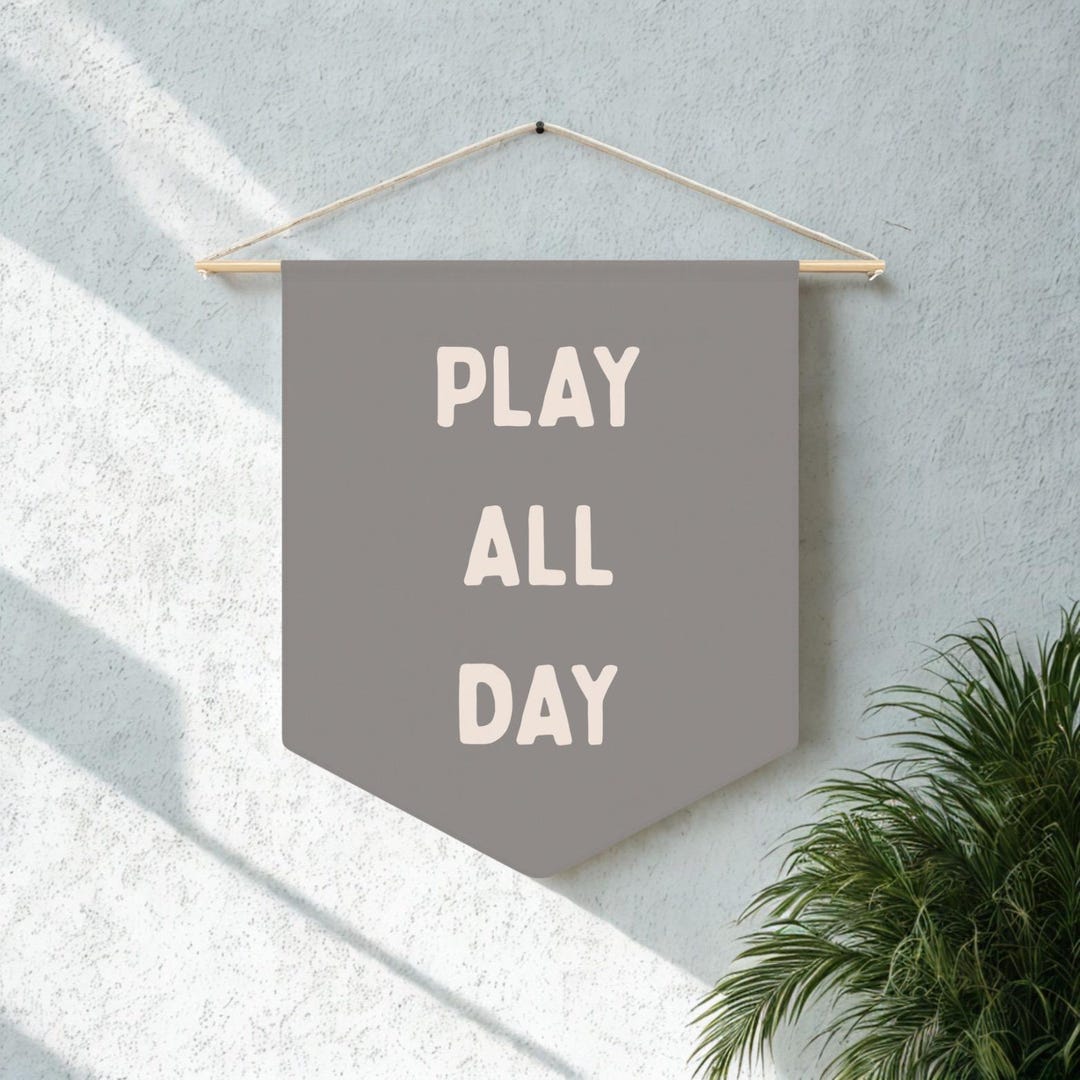 Pennant Banner Wall Art, Playroom Decor for Kid Room, Classroom ...