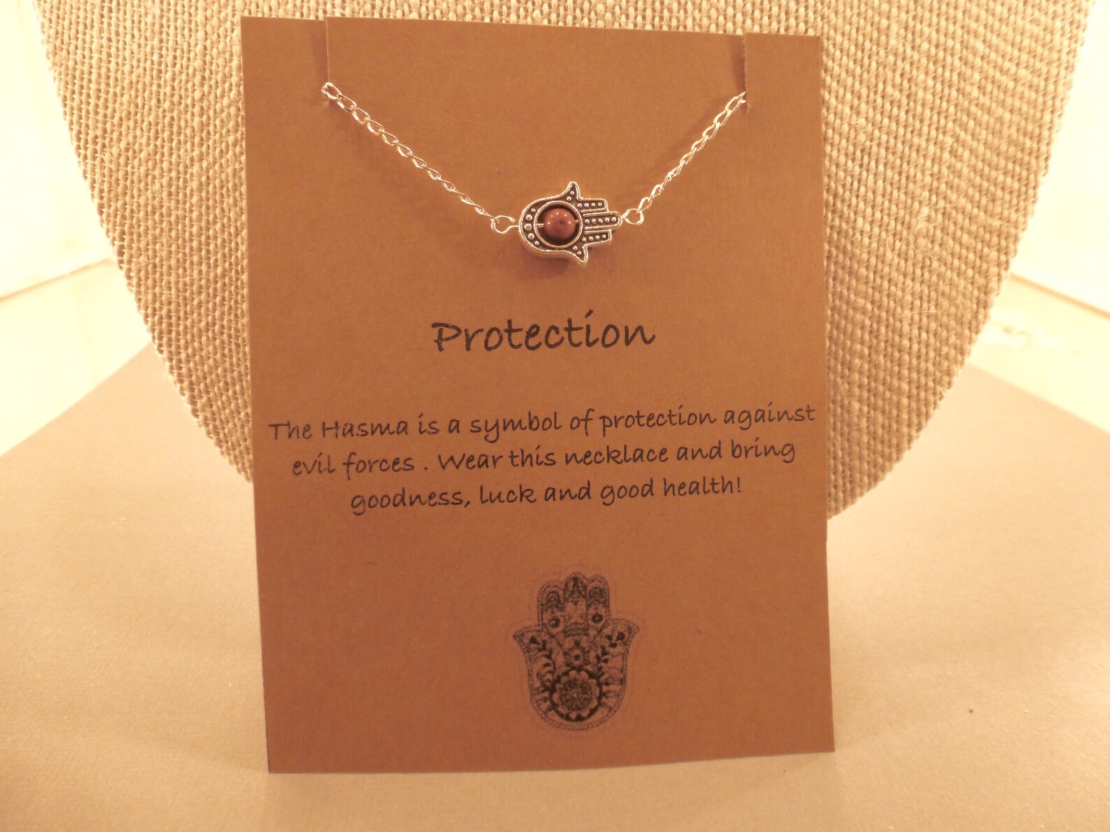 Hamsa Hand Necklace: Silver Hamsa Hand Protection Wish - Etsy