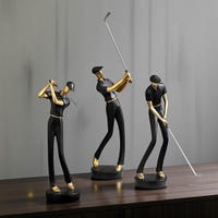 Wire Golf Sculpture: Galvanized Steel Golfer Figurine - Etsy