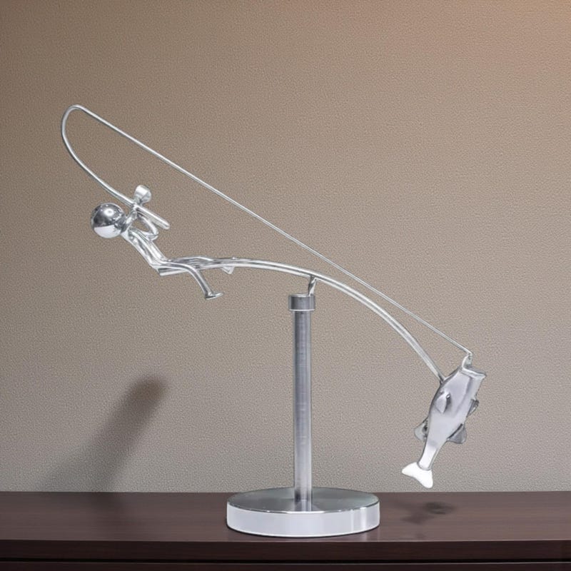 Fisherman Balancing Sculpture - Etsy