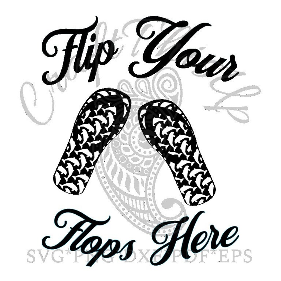 Step Into Summer With Flip Flop Vector Graphics Instant Download ...