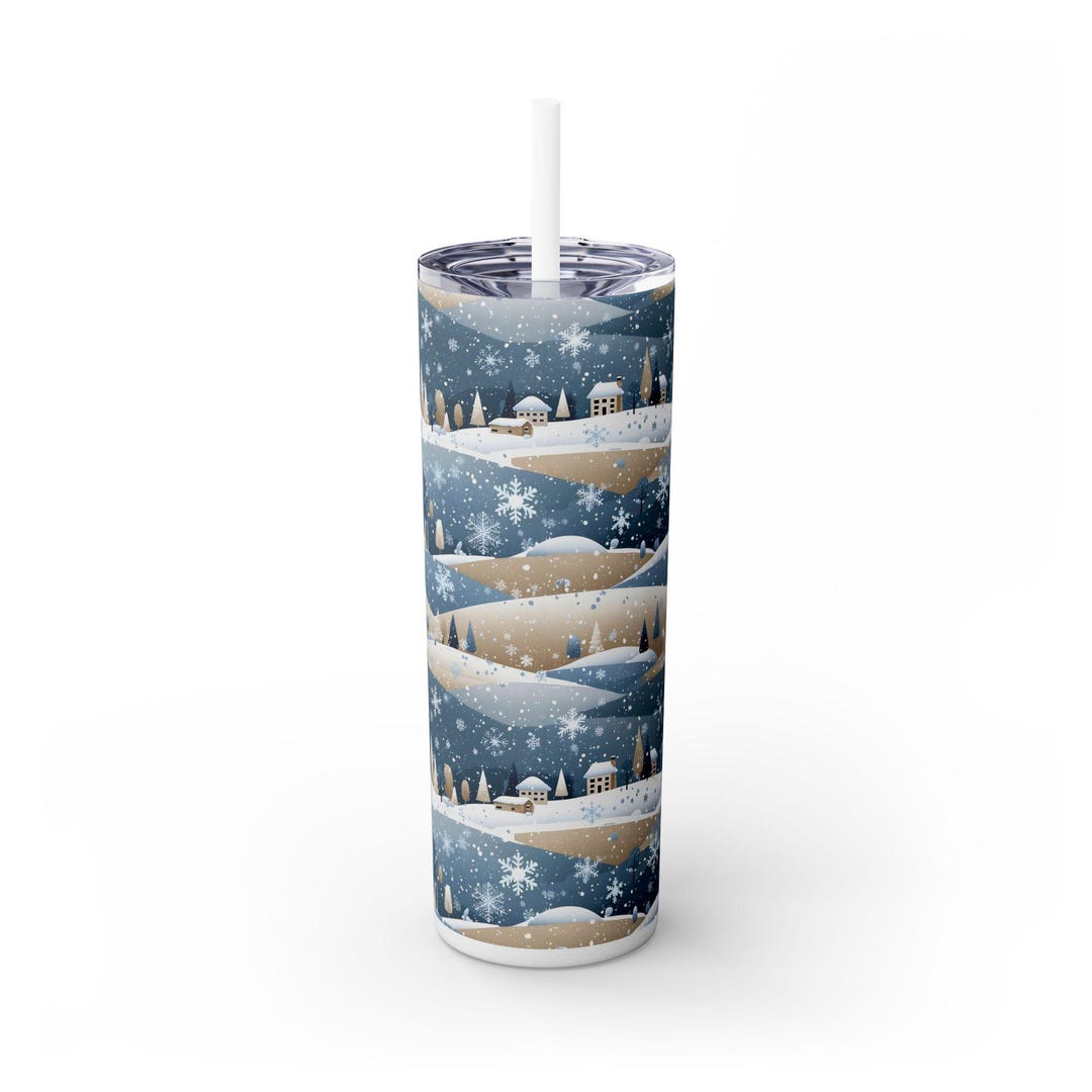 Tumbler Cup, Winter Wonderland Design, Christmas Gift, Holiday Tumbler ...