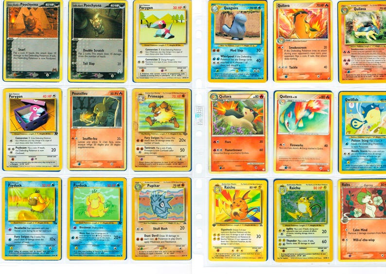 270 Pokémon Printable Cards | Party Game Digital Download - Etsy UK