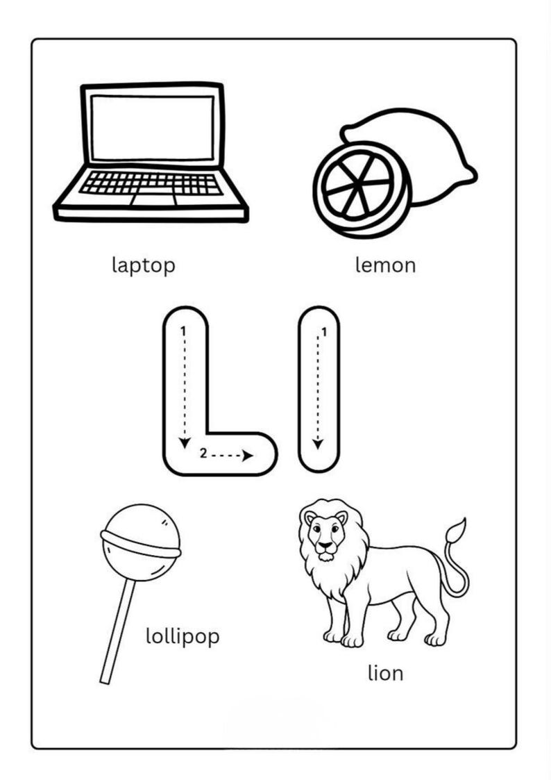 Alphabet Coloring Pages Bundle: A-Z Printable Learning (PDF Download ...