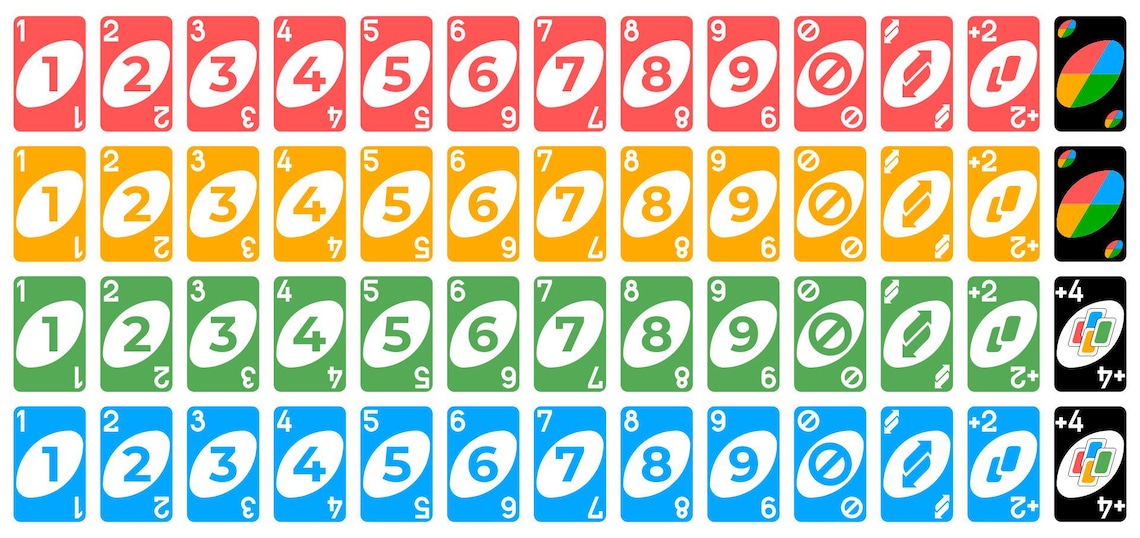 Printable Uno Cards PDF | Mini Uno Card Deck | Instant Download - Etsy