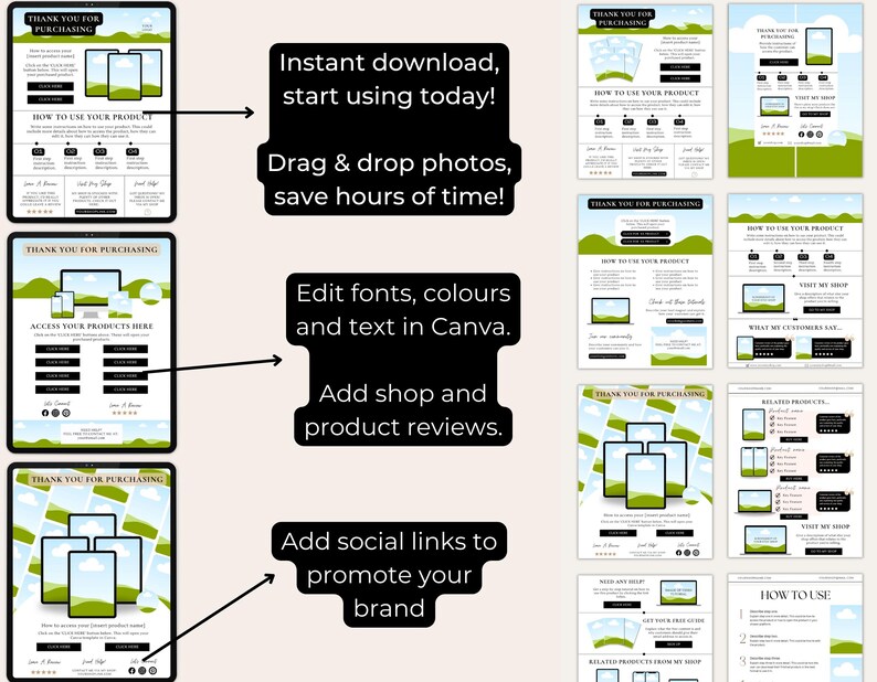15 Canva Digital Download Template, Master Resell Rights Mockup, MRR ...