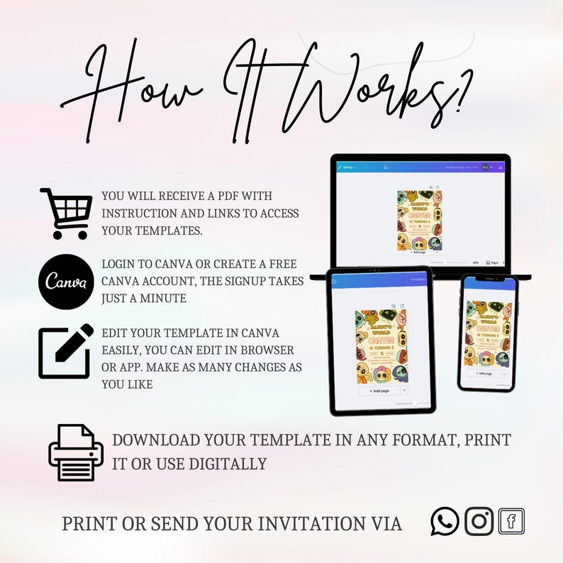 Dandy’s World Birthday Invitation | Twisted Toon Party Invite ...