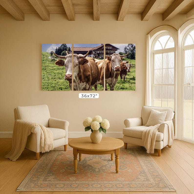 Bavarian Cows Farmhouse Germany Photo, Bavarian Alps Wall Art ...
