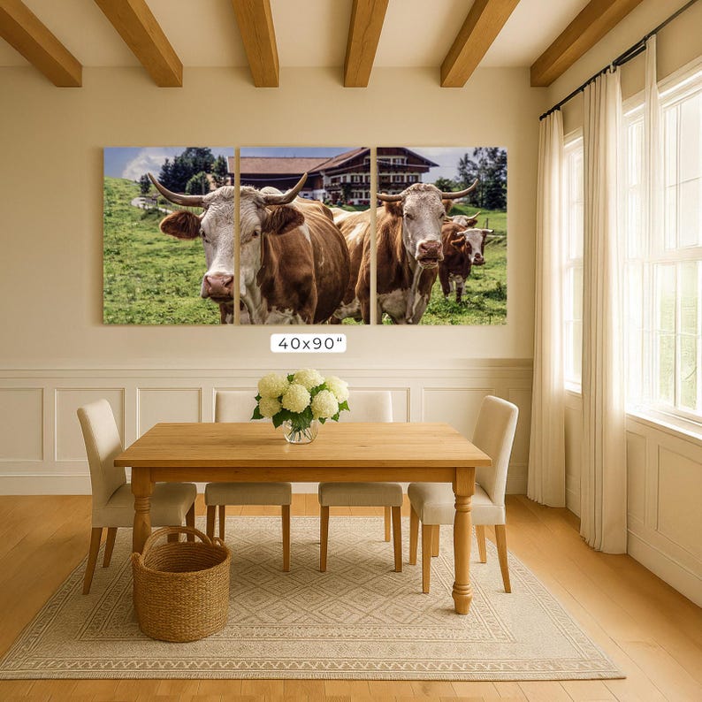 Bavarian Cows Farmhouse Germany Photo, Bavarian Alps Wall Art ...