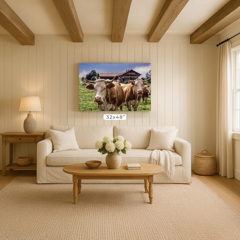 Bavarian Cows Farmhouse Germany Photo, Bavarian Alps Wall Art ...