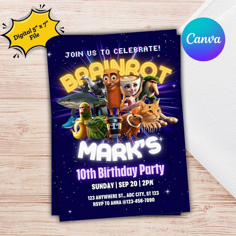 Brainrot Plantilla Papercraft - Etsy Canada