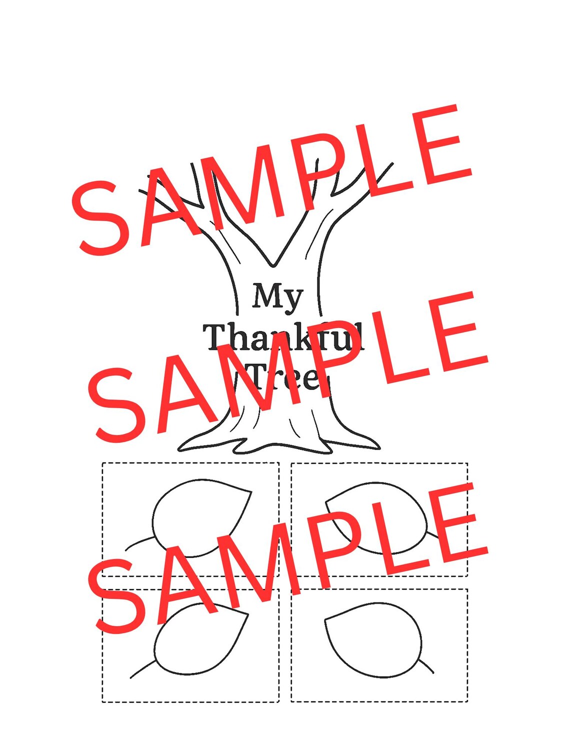 My Thankful Tree Activity | Thanksgiving Printable | Gratitude Craft ...