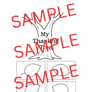 My Thankful Tree Activity | Thanksgiving Printable | Gratitude Craft ...