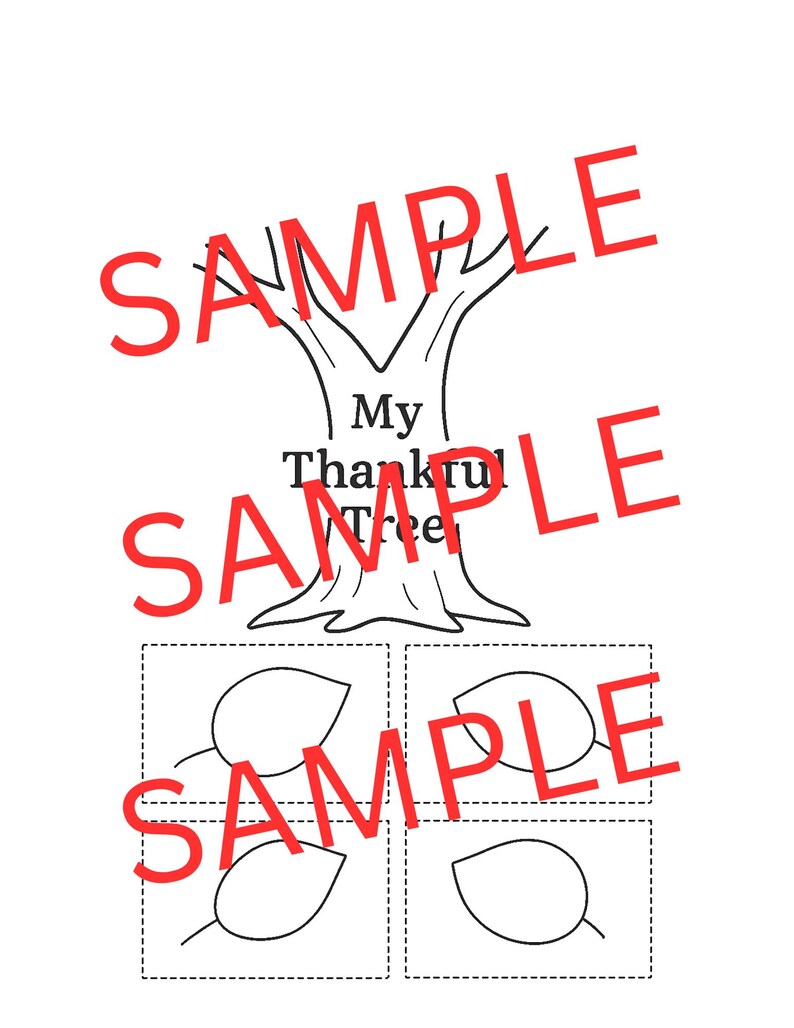My Thankful Tree Activity | Thanksgiving Printable | Gratitude Craft ...