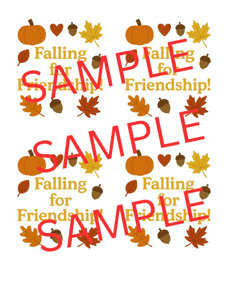 Printable Fall Gift Tags – “falling for Friendship!” – Autumn Classroom ...