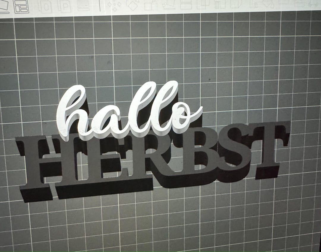 Digital File for 3D Printing, Lettering "hello Autumn" for Immediate ...