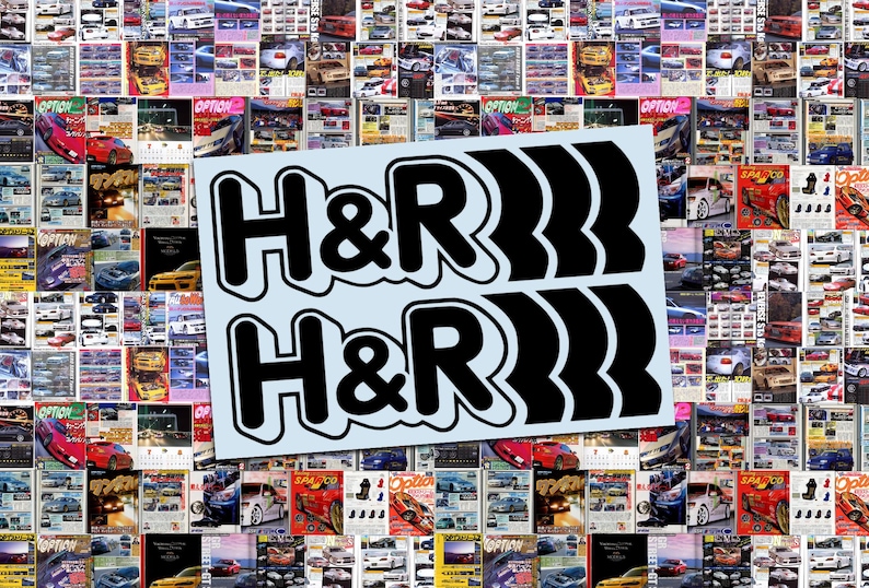 H&R Decal Pack 2 – Japanese JDM Racing - Vinyl Sticker Decal - Etsy