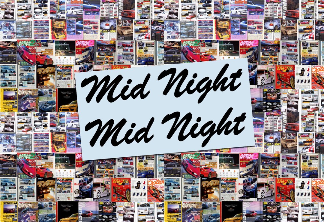 Mid Night Club Decal Pack 2 – Japanese JDM Racing - Vinyl Sticker Decal ...