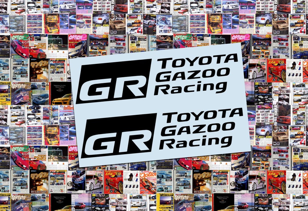 GR Toyota Gazoo Racing Decal Pack: JDM Vinyl Stickers - Etsy