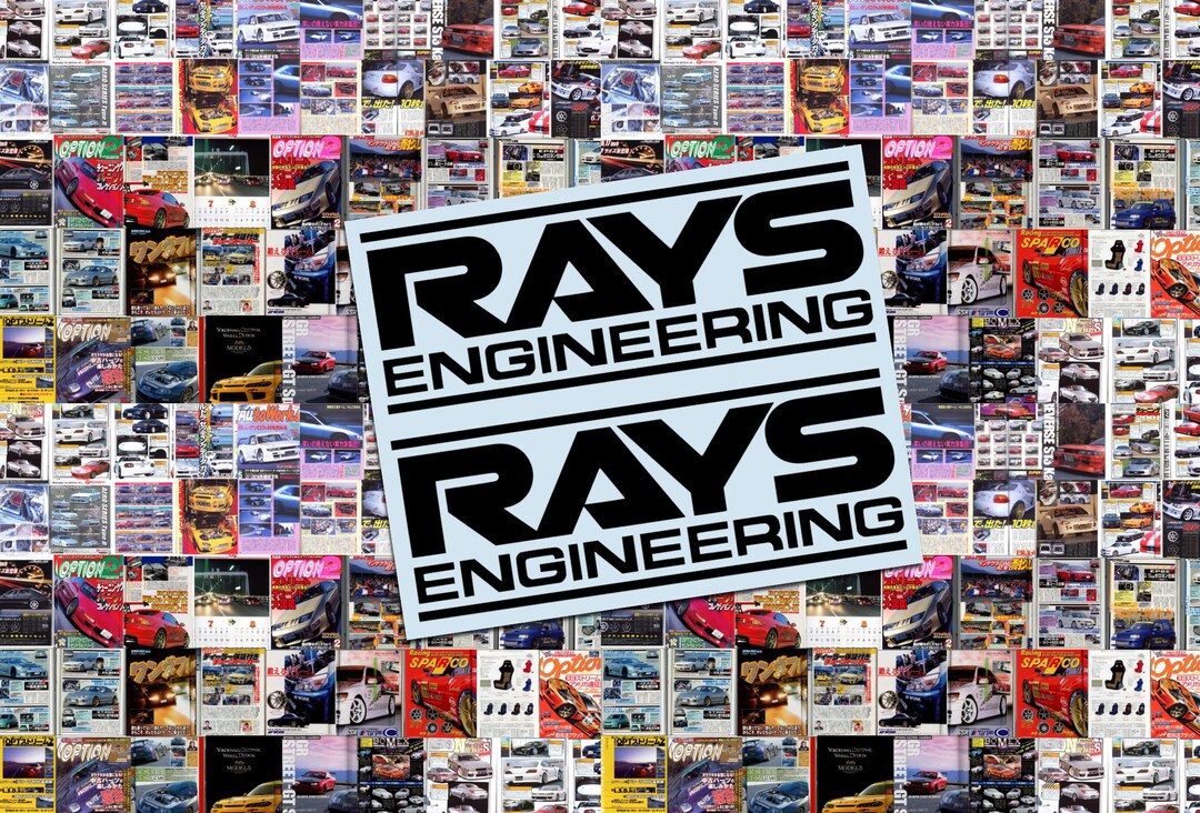 RAYS Engineering Wheels Decal Pack 2 – Japanese JDM Racing - Vinyl ...