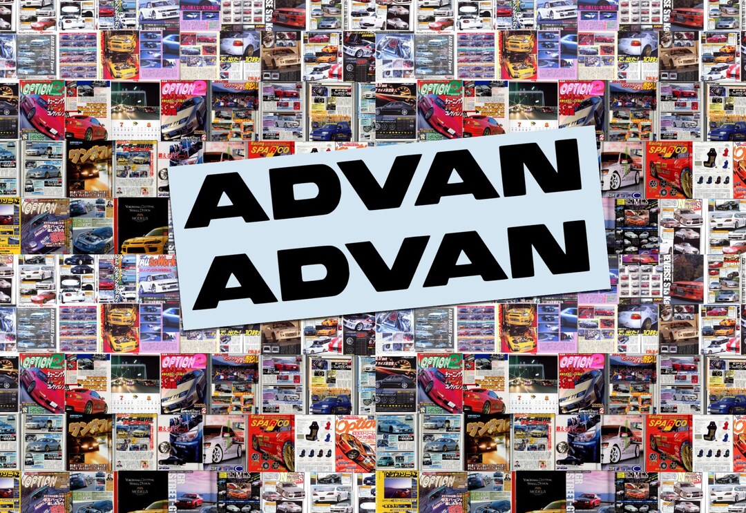 ADVAN Wheels Decal Pack 2 – Japanese JDM Racing - Vinyl Sticker Decal ...