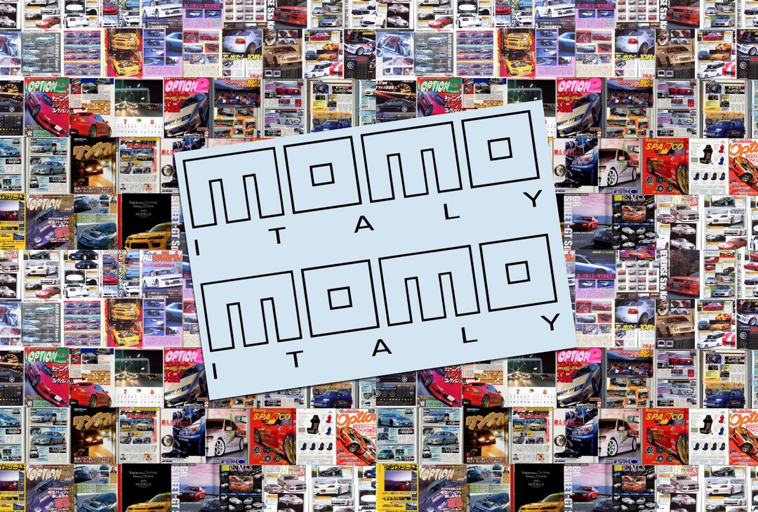 MOMO Italy Decal Pack 2 – Japanese JDM Racing - Vinyl Sticker Decal - Etsy
