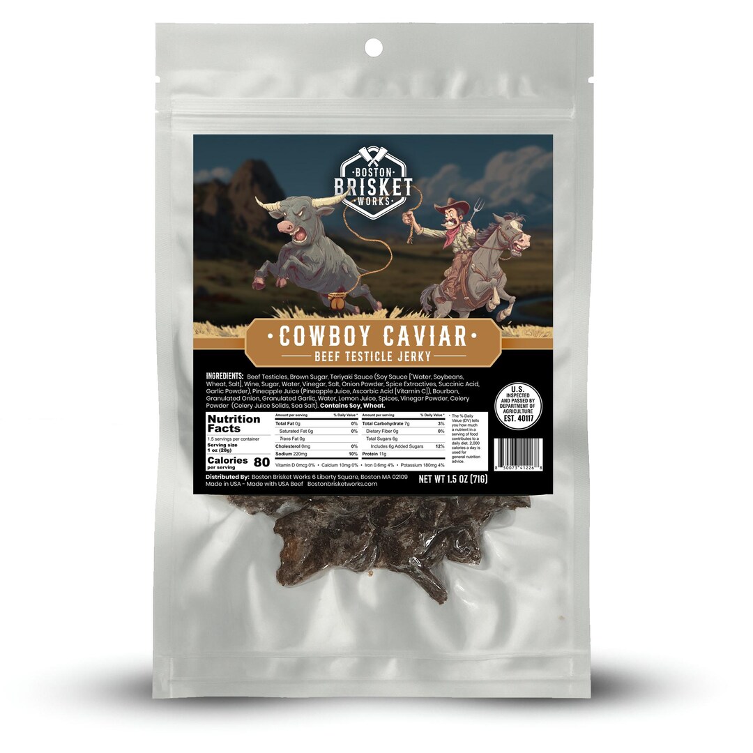COWBOY CAVIAR JERKY - Real Beef Testicles | Hilarious Edible Prank ...