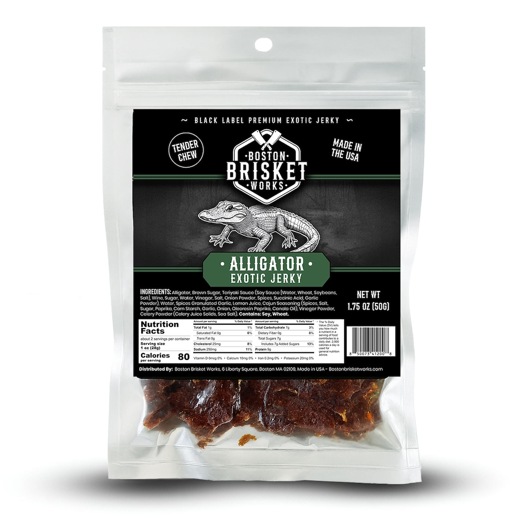 ALLIGATOR JERKY - 100% Gator Meat | Weird Food & Exotic Snack | Funny ...
