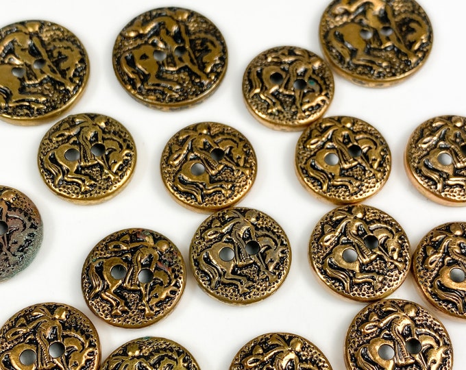 Lot of Brass Cowboy Rodeo Buttons - Etsy 日本