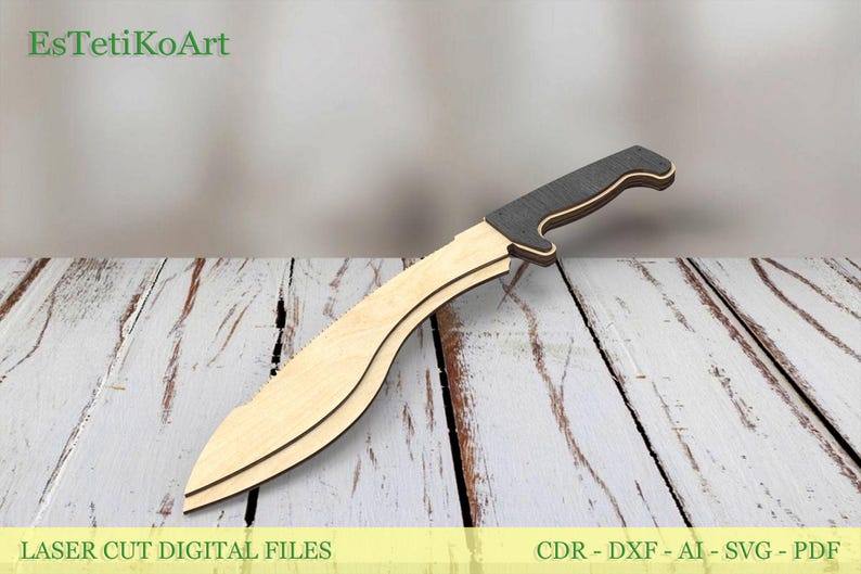Laser Cut Wooden Toy Knife Machete, Digital Files - Etsy
