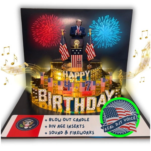Personalized Donald Trump Birthday Card - Etsy