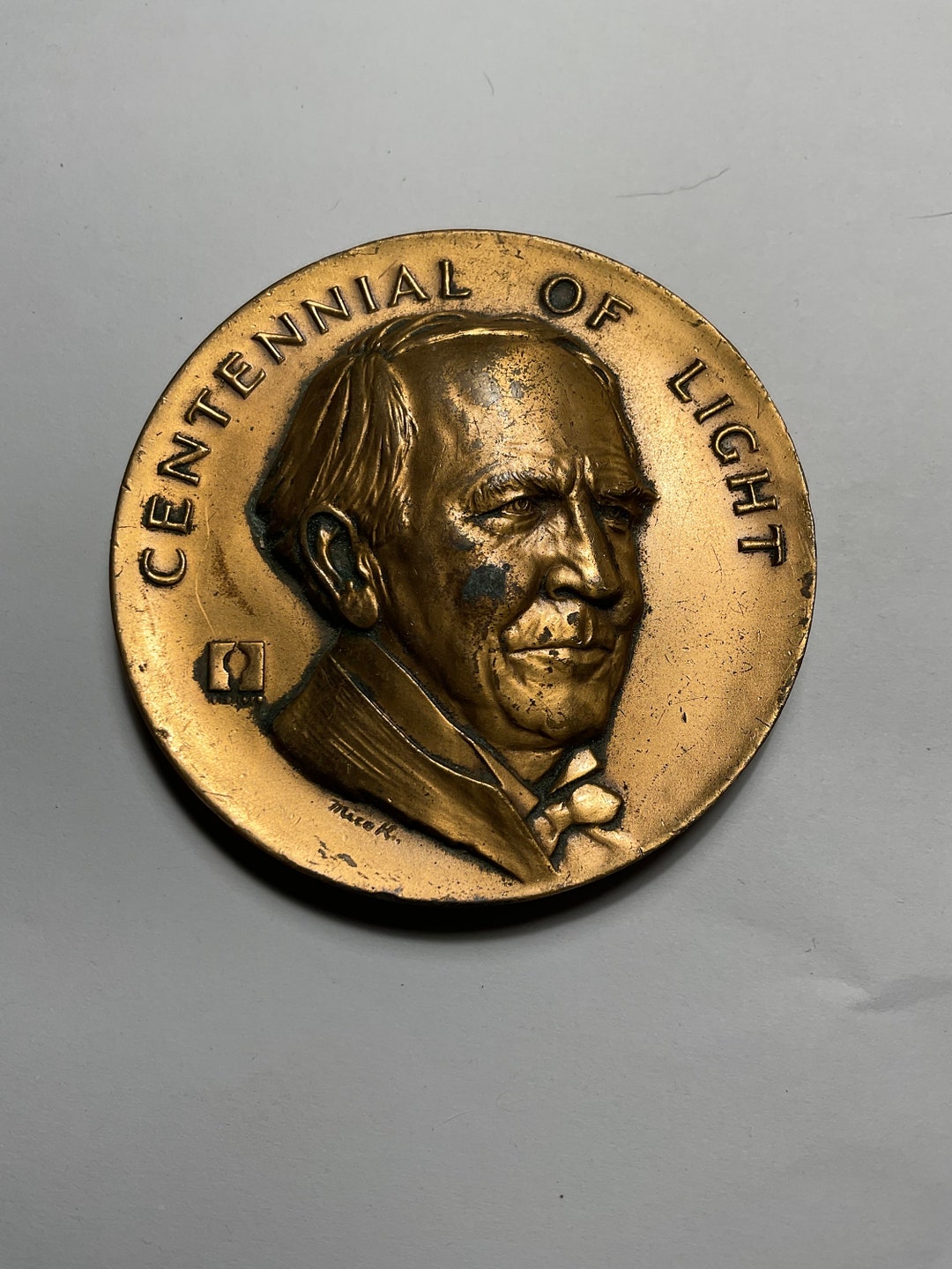 Thomas A Edison Centennial of Light 1979 Bronze Medal 2 3/4 Kp - Etsy