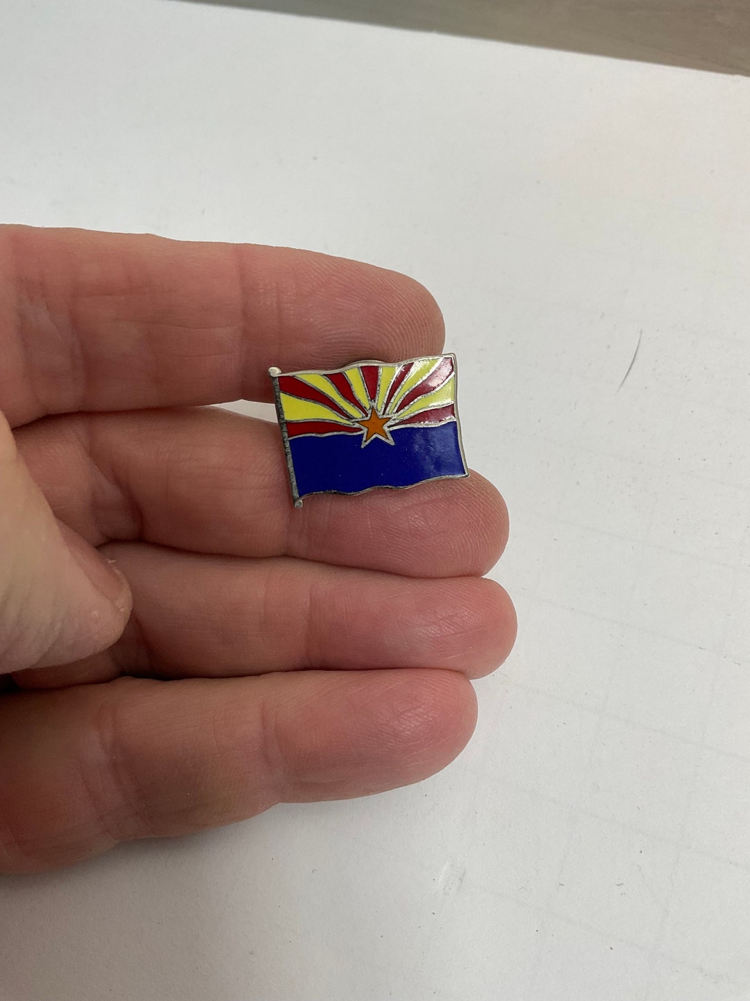 Vintage Arizonia State Flag Pin for Jacket or Hat Dr4 - Etsy
