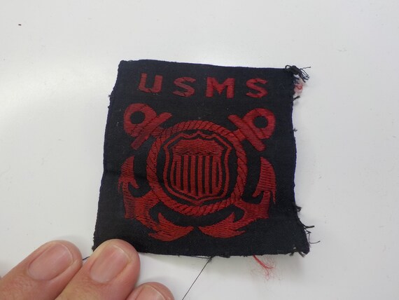 WW2 Era USMS Maritime Service Insignia Uniform Patch PA74 | Etsy